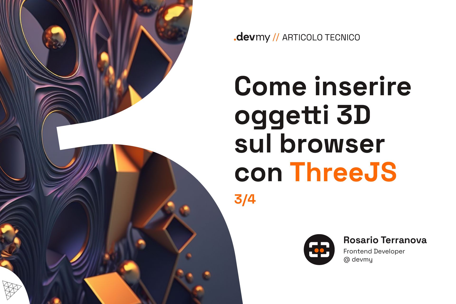 Come inserire oggetti 3D sul browser con ThreeJS (3/4) | Devmy